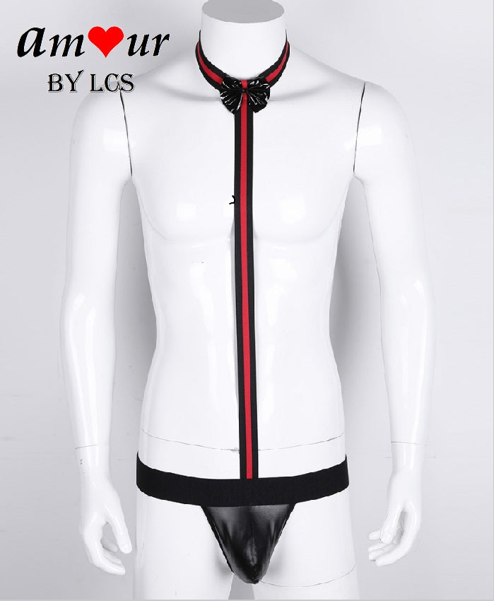 Sexy Male Tuxedo Butler Necktie & GString Set – Amour Lingerie